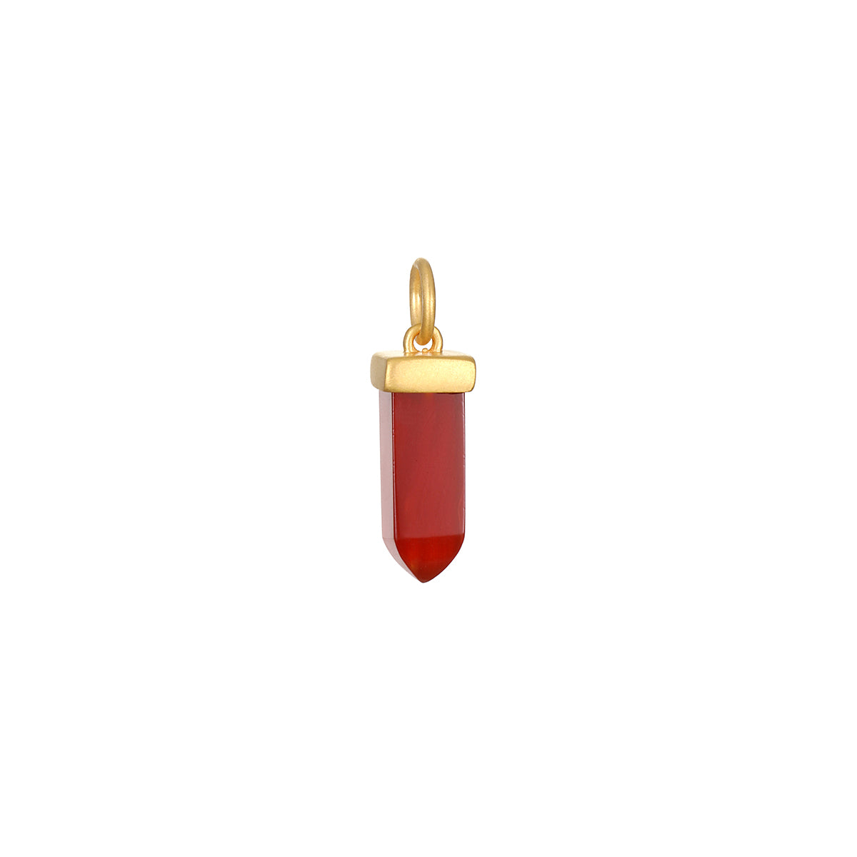 Stay Grounded Red Onyx Dagger Charm