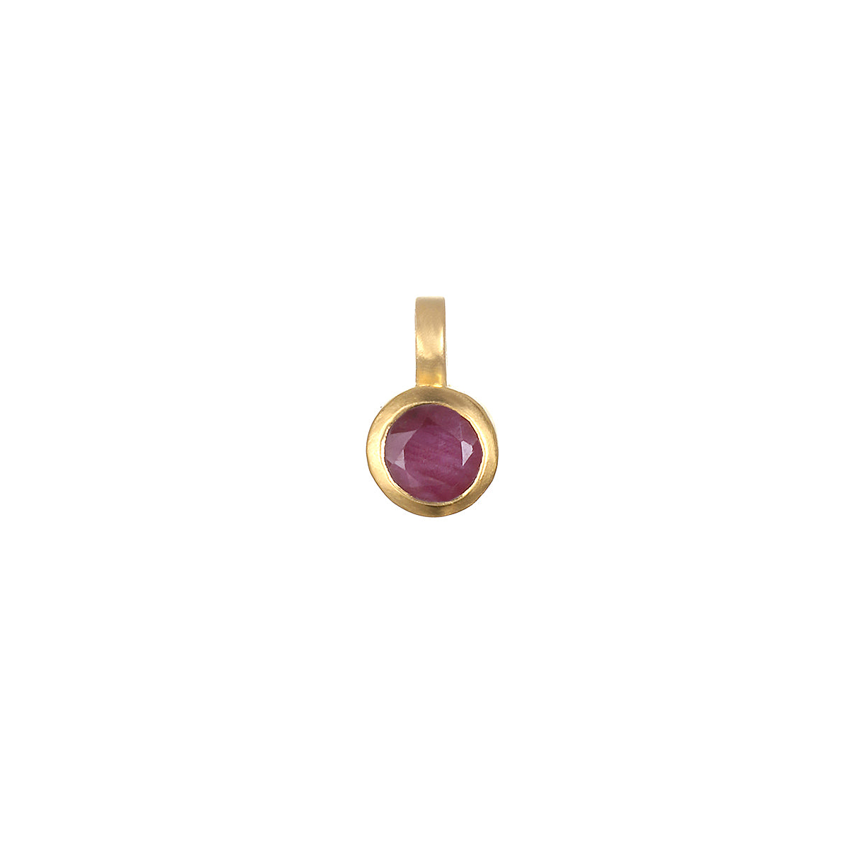 Ruby Bezel Charm | Satya Jewelry